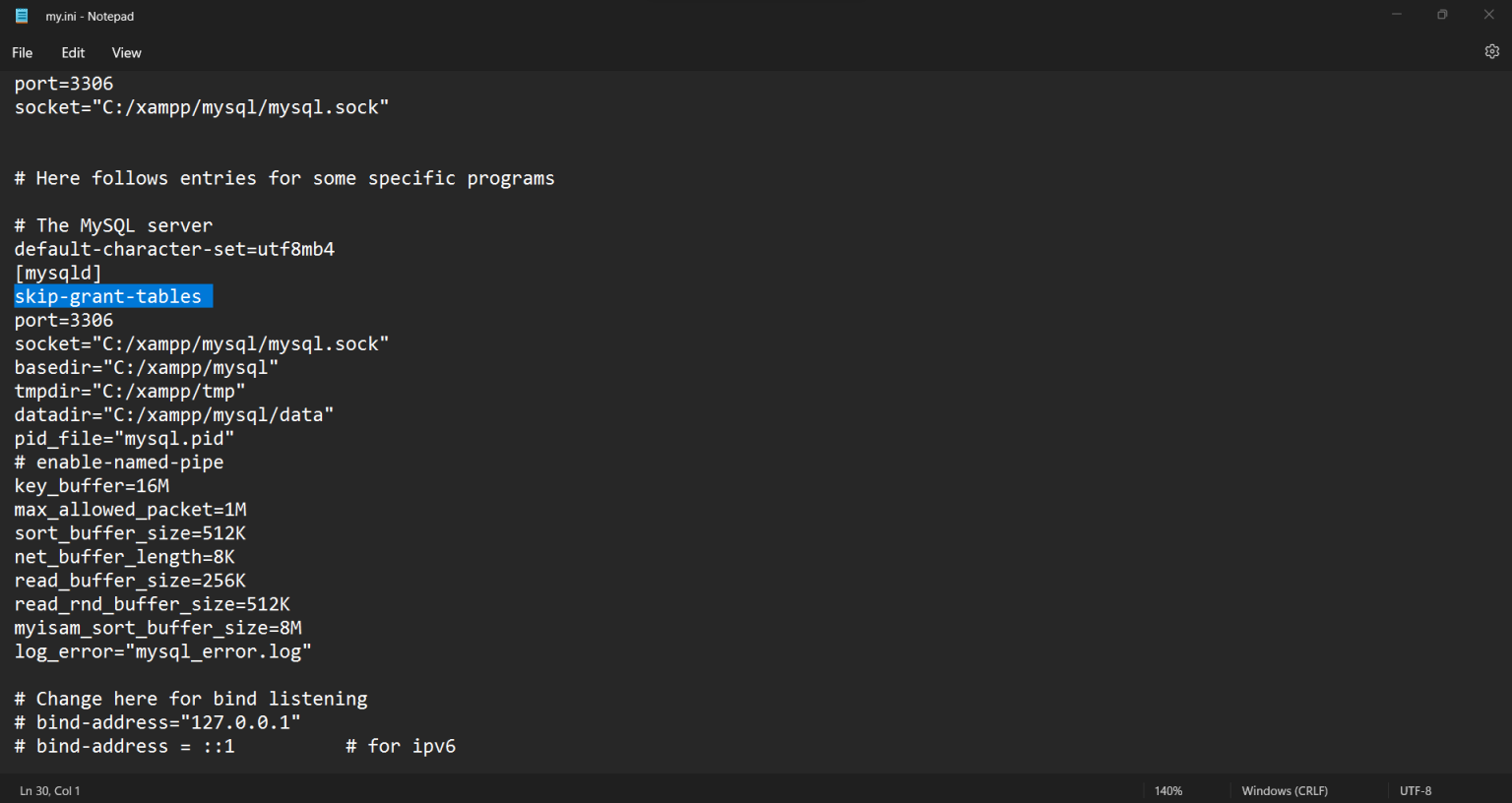 SQLSTATE [HY000] [1130] Host ‘localhost’ is not allowed to connect to this MariaDB server ...